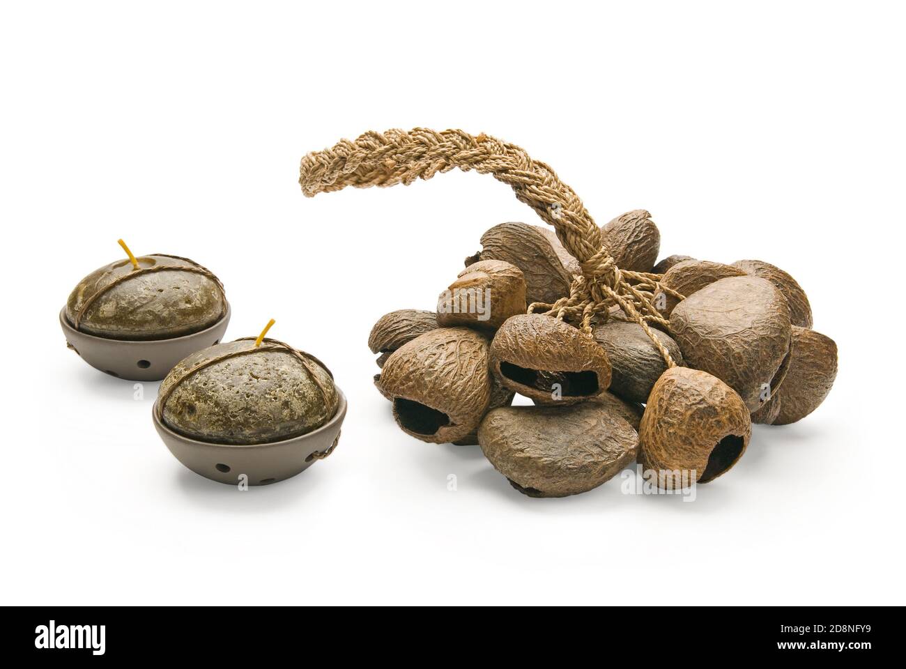 Still-life, Ethnic Musical Instrument, isolated on white background ...