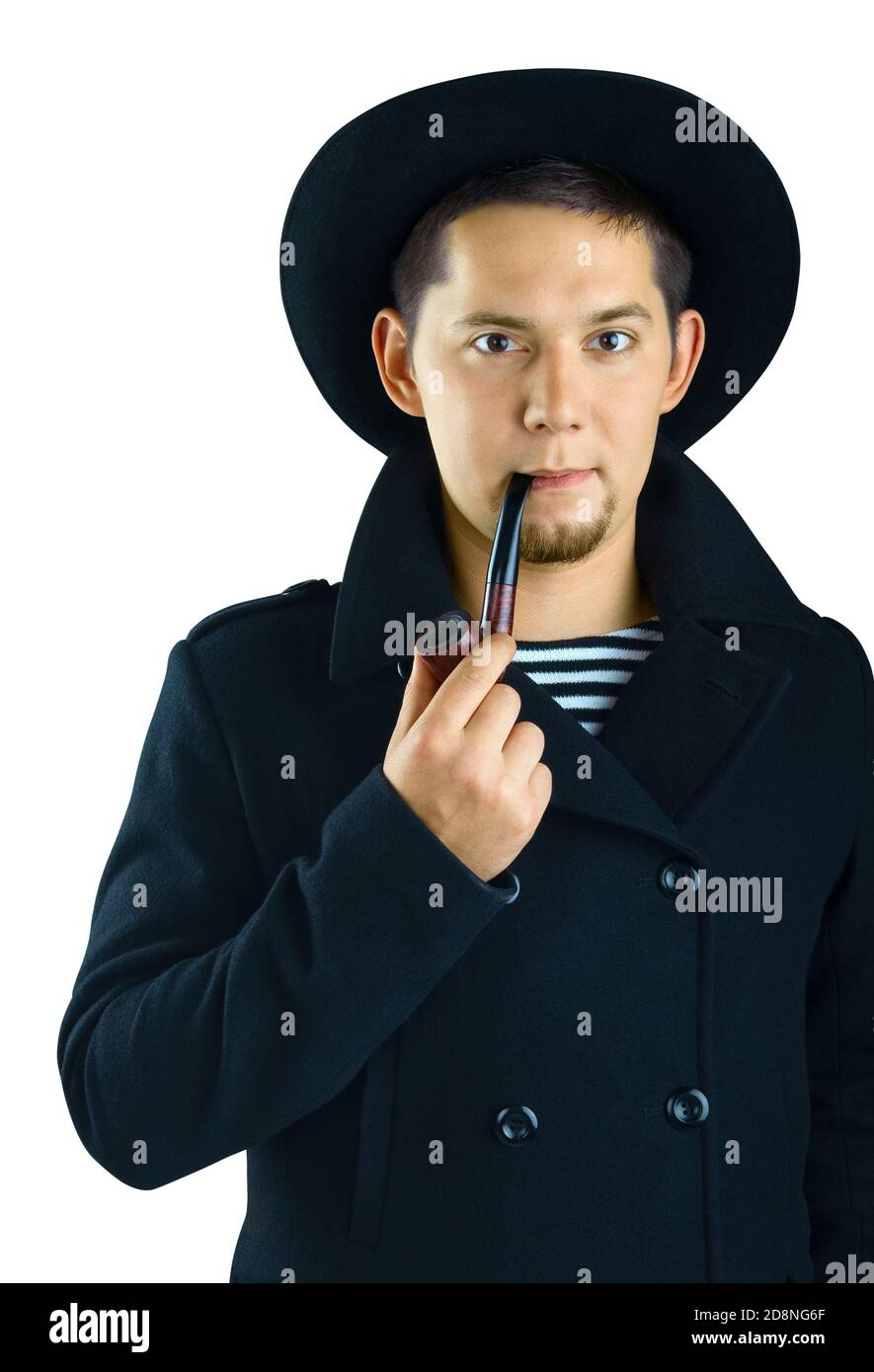 Theatrical actor, sailor. Isolated on white background Stock Photo - Alamy