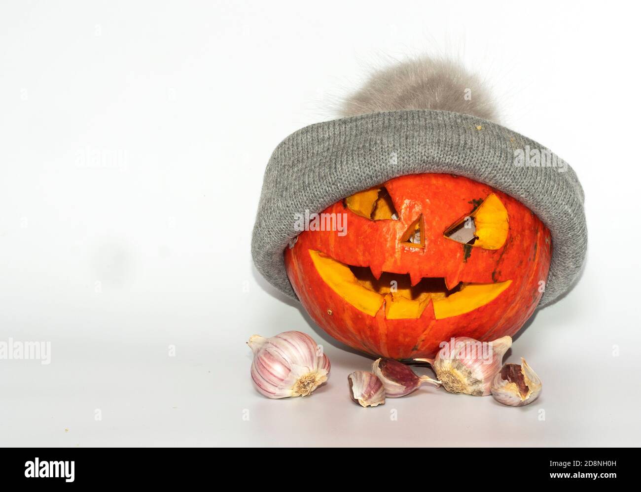 Kiev, Ukraine. 30th Oct, 2020. In this photo illustration a scary ...