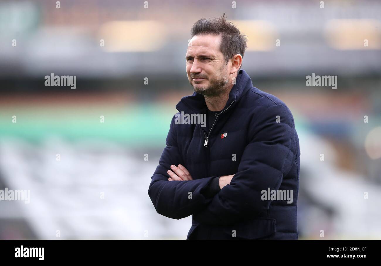 Chelsea manager Frank Lampard during the Premier League match at Turf ...