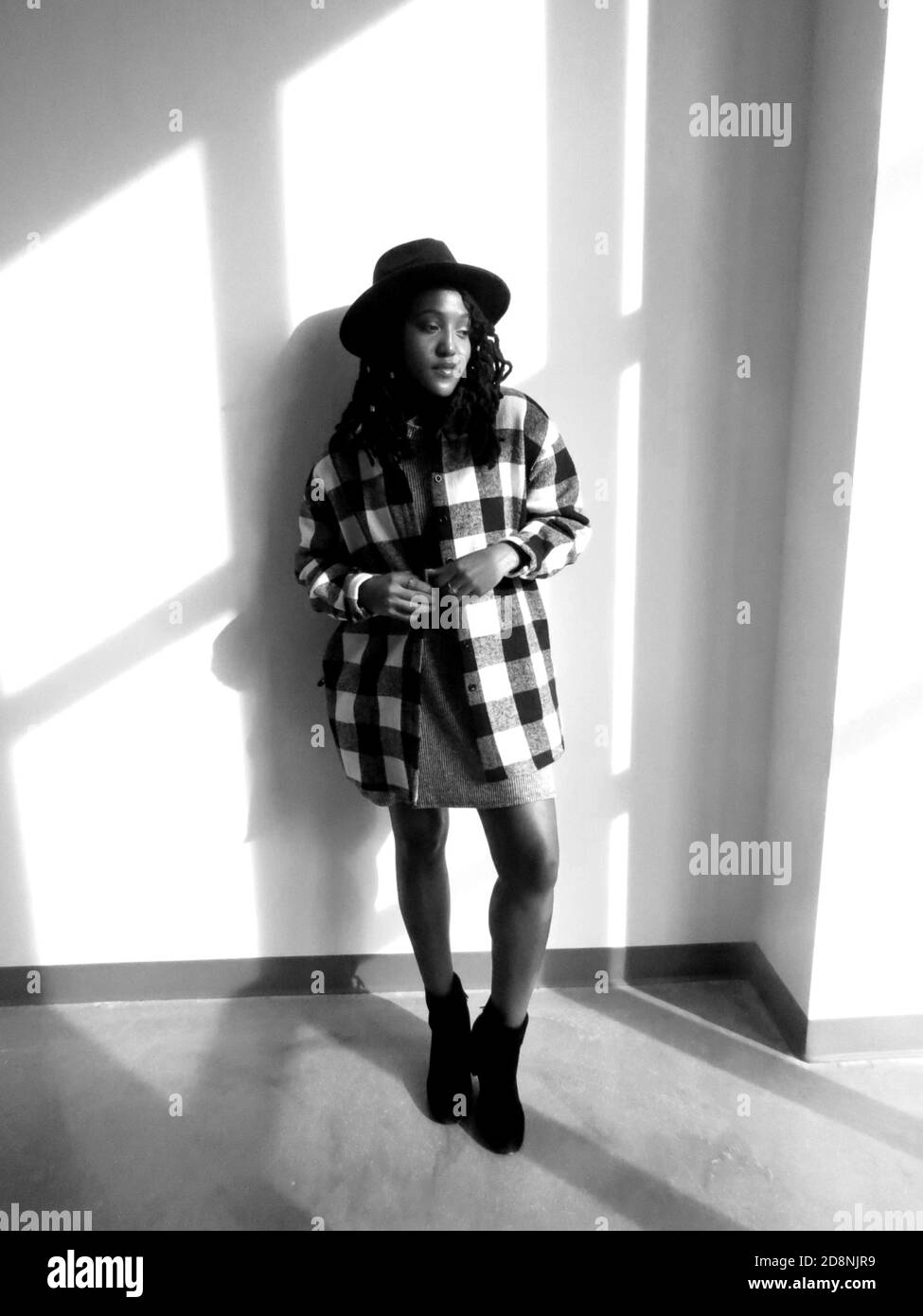 Female red white black Black and White Stock Photos & Images - Alamy