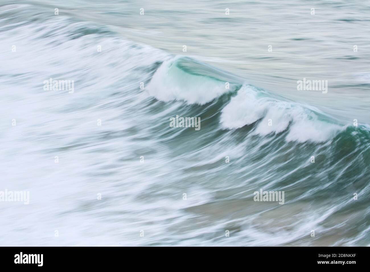 Waves in Bakio, Cantabrian Sea, Bizkaia, Basque Country, Spain, Europe ...