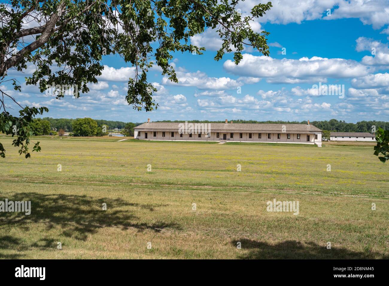 Army Barracks at Fort Abraham Lincoln State Park in North Dakota Stock ...