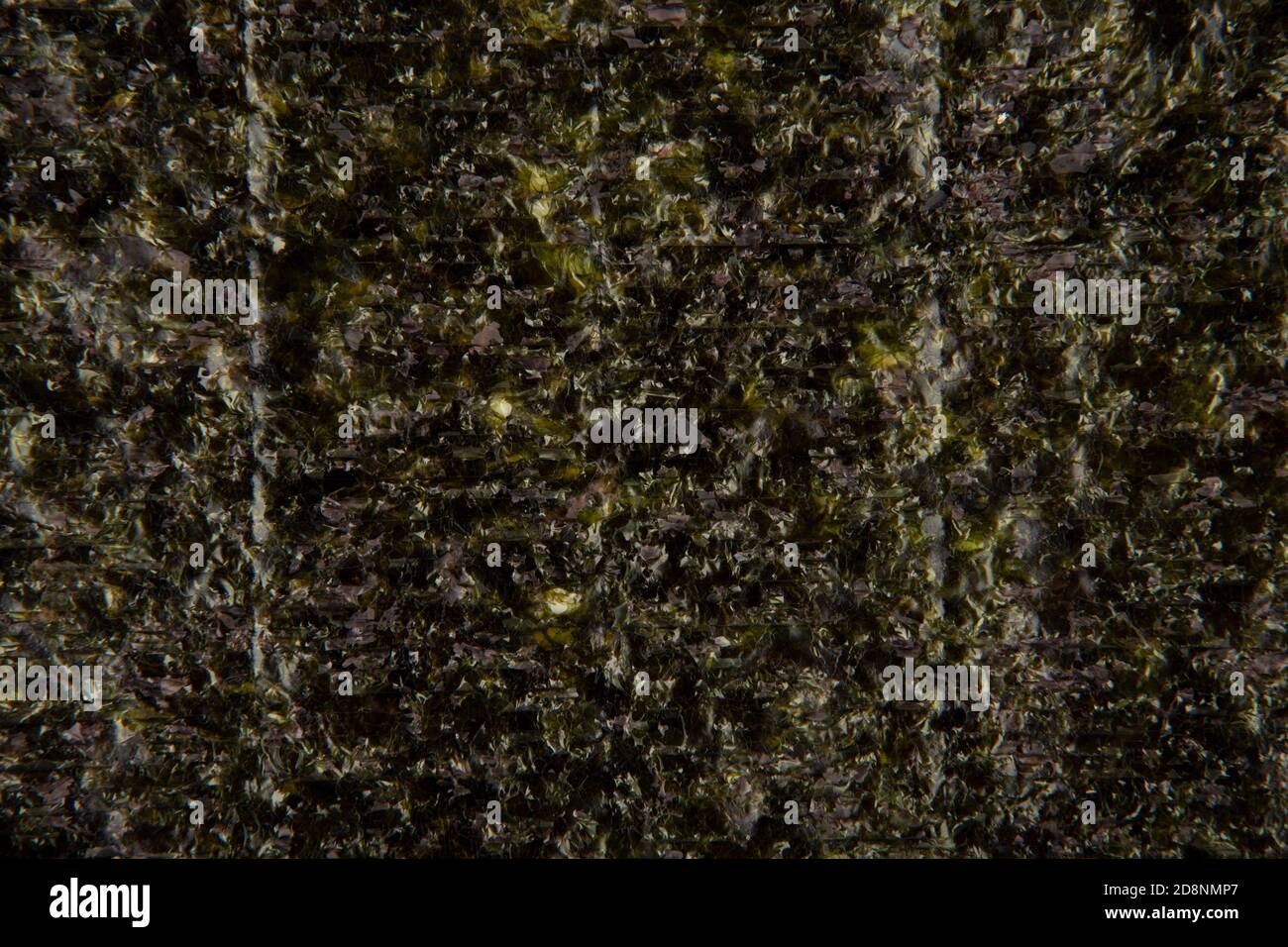 Nori leaf texture - top view and close-up of nori leaf used to wrap ...