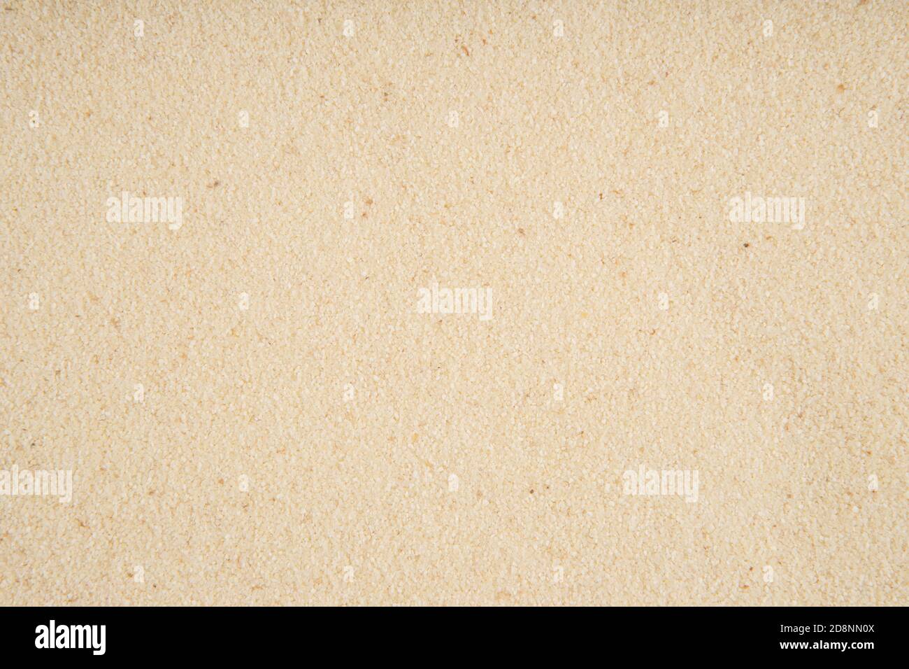 The texture of semolina - top view and closeup of the semolina grains ...