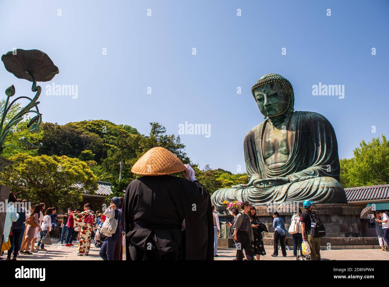 The Great Buddha of Kamakura at Kōtoku-in in Kamakura, Japan Stock ...