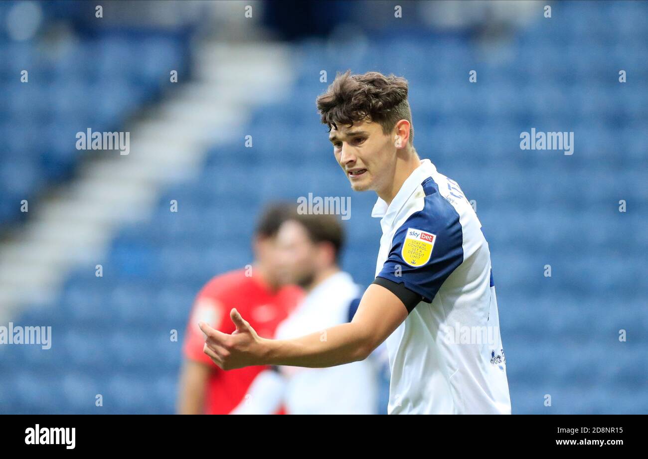 Jordan Storey (14) of Preston North End Stock Photo - Alamy