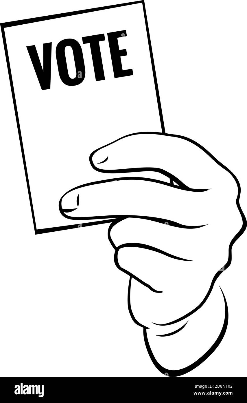 Voting Black And White Clip Art