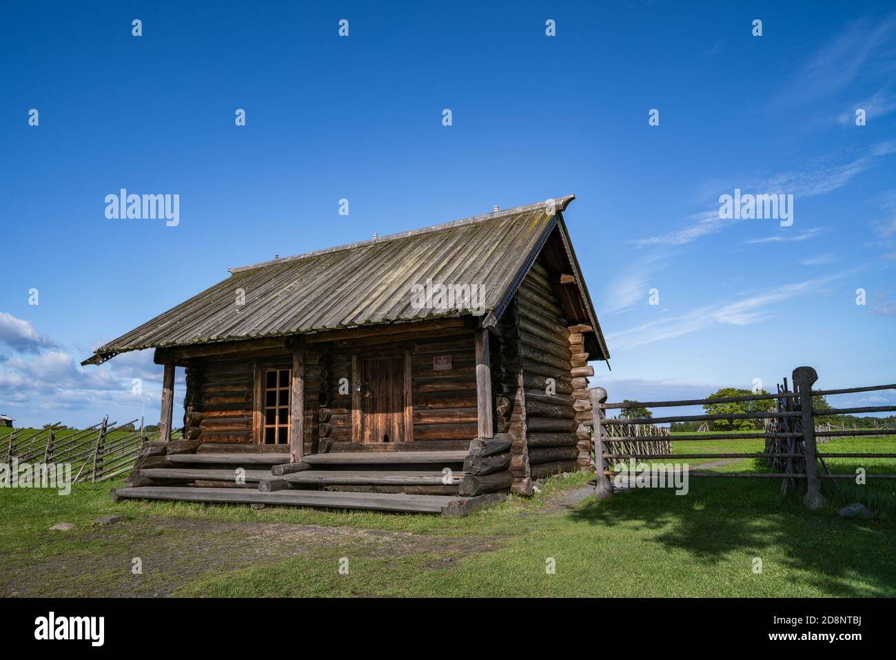 Traditional barn from Russian North at Kizhi open-air State Museum ...