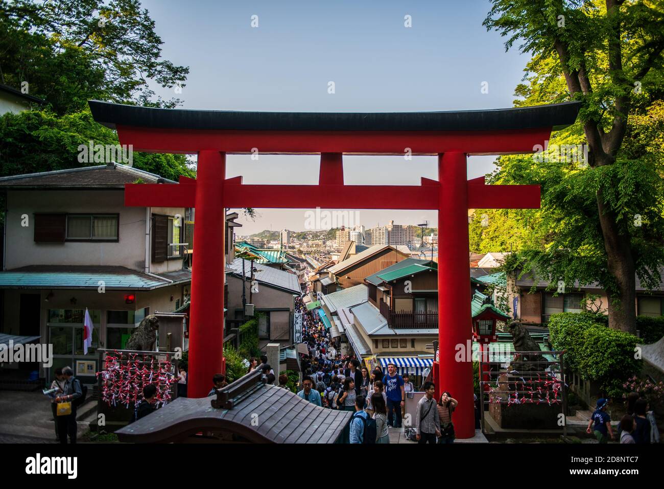 Monzen-machi (Temple Town) at Enoshima Shrine in Enoshima, Japan Stock ...