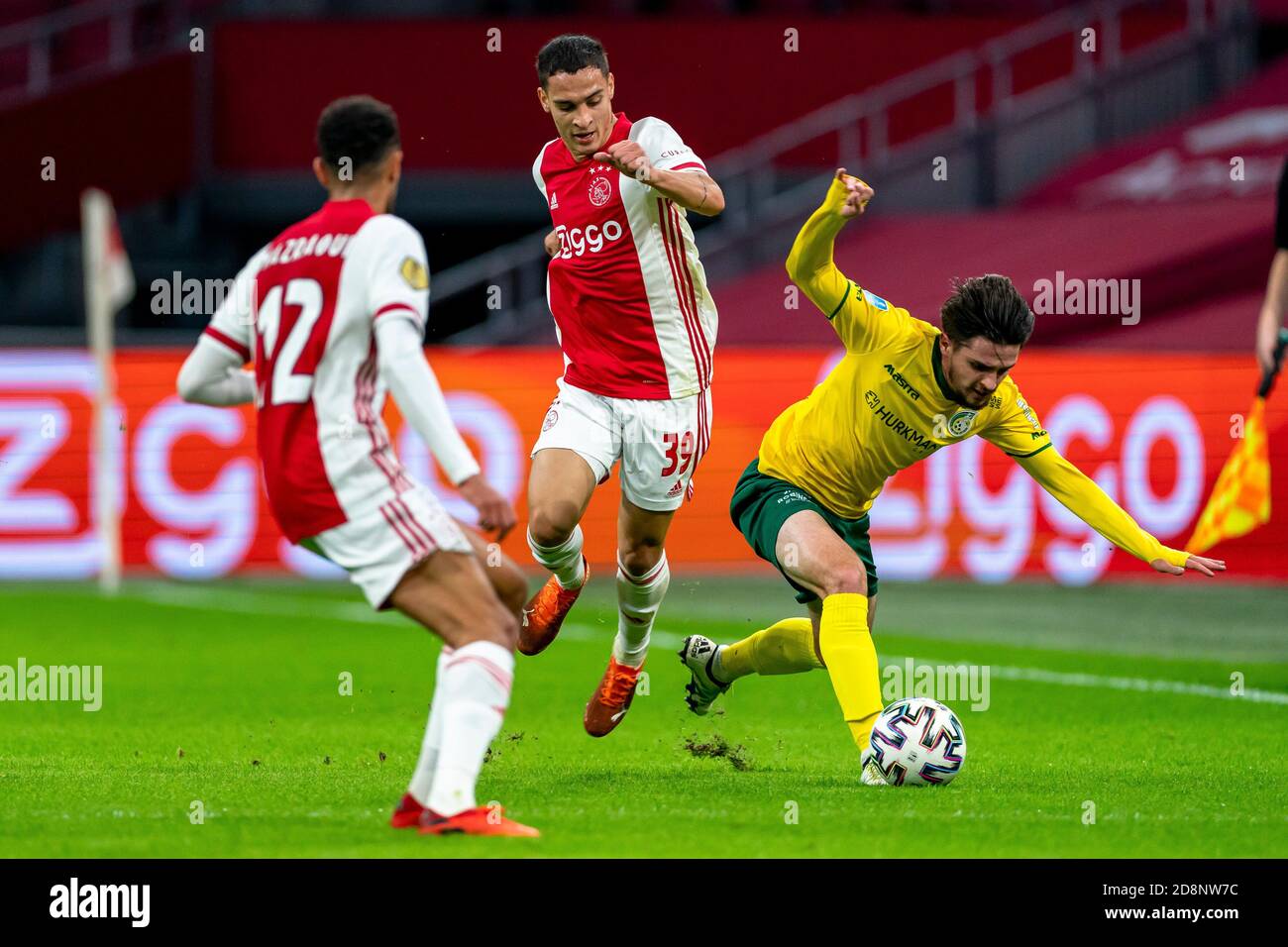 AMSTERDAM, Netherlands. 31st Oct, 2020. football, Johan Cruijff ArenA ...