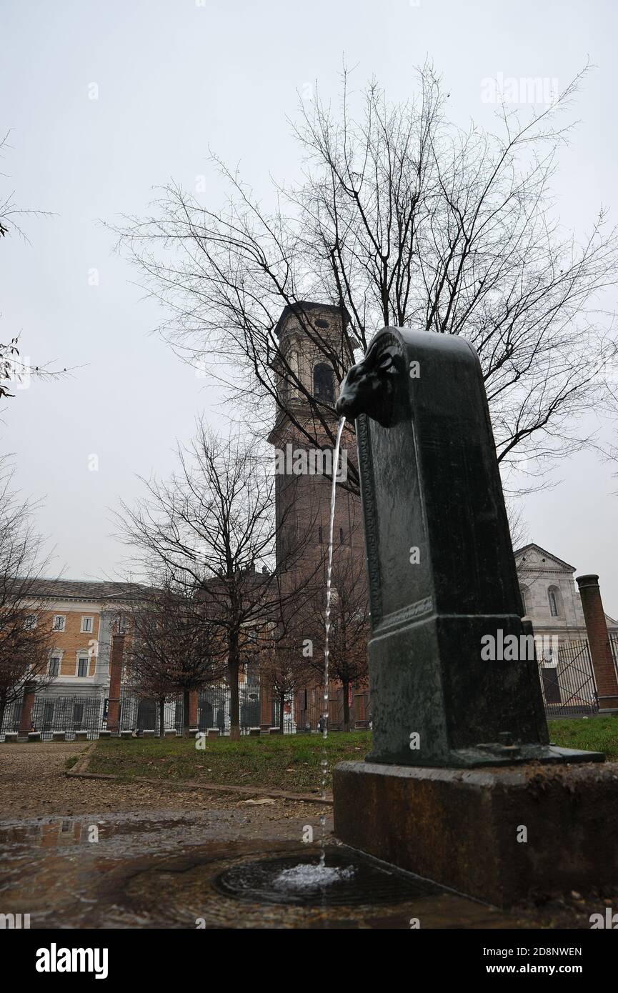 The "toret", typical fountain of Turin Stock Photo - Alamy