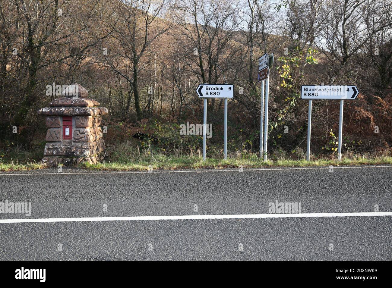 Isle of Arran, North Ayrshire, Scotland UK. Unusual Victorian Piller ...