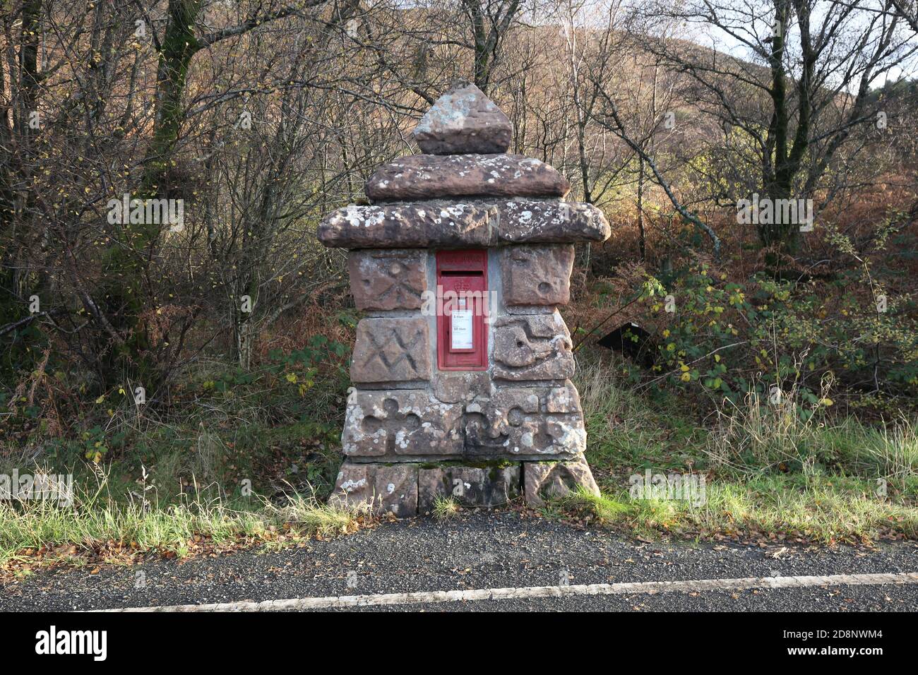 Isle of Arran, North Ayrshire, Scotland UK. Unusual Victorian Piller ...