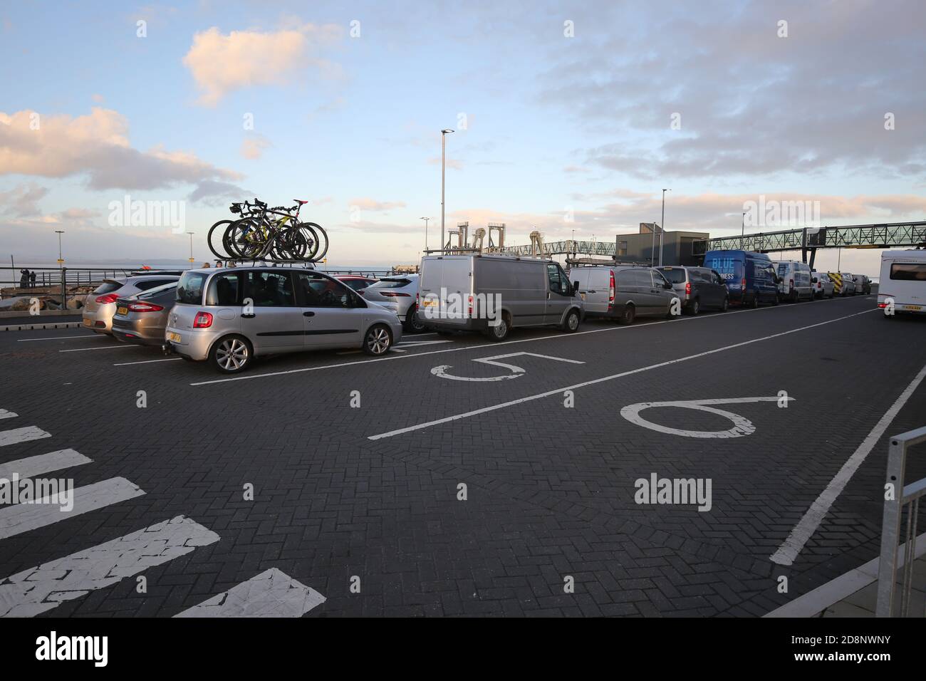 Isle of Arran, Ayrshire, Scotland, UK. Brodick Ferry Terminal Stock ...