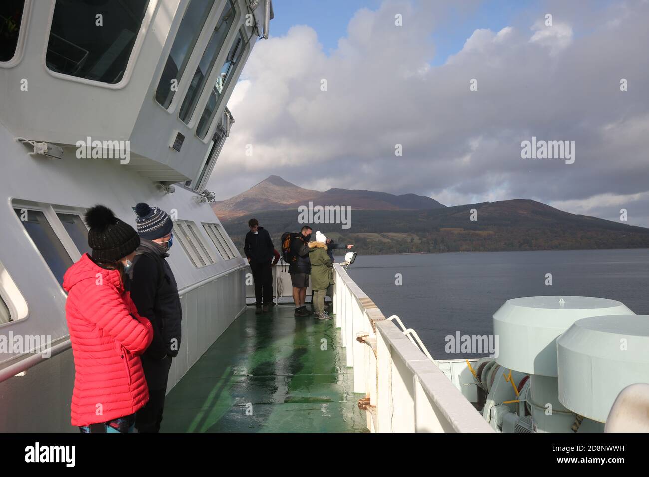 Isle of Arran, Ayrshire, Scotland, UK.Caledonian MacBrayne Ferry MV ...
