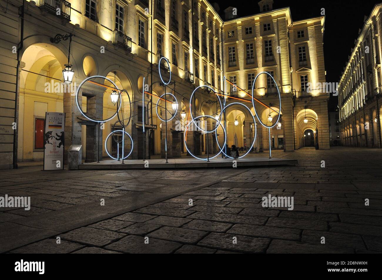 Artistic lights in Turin Stock Photo - Alamy