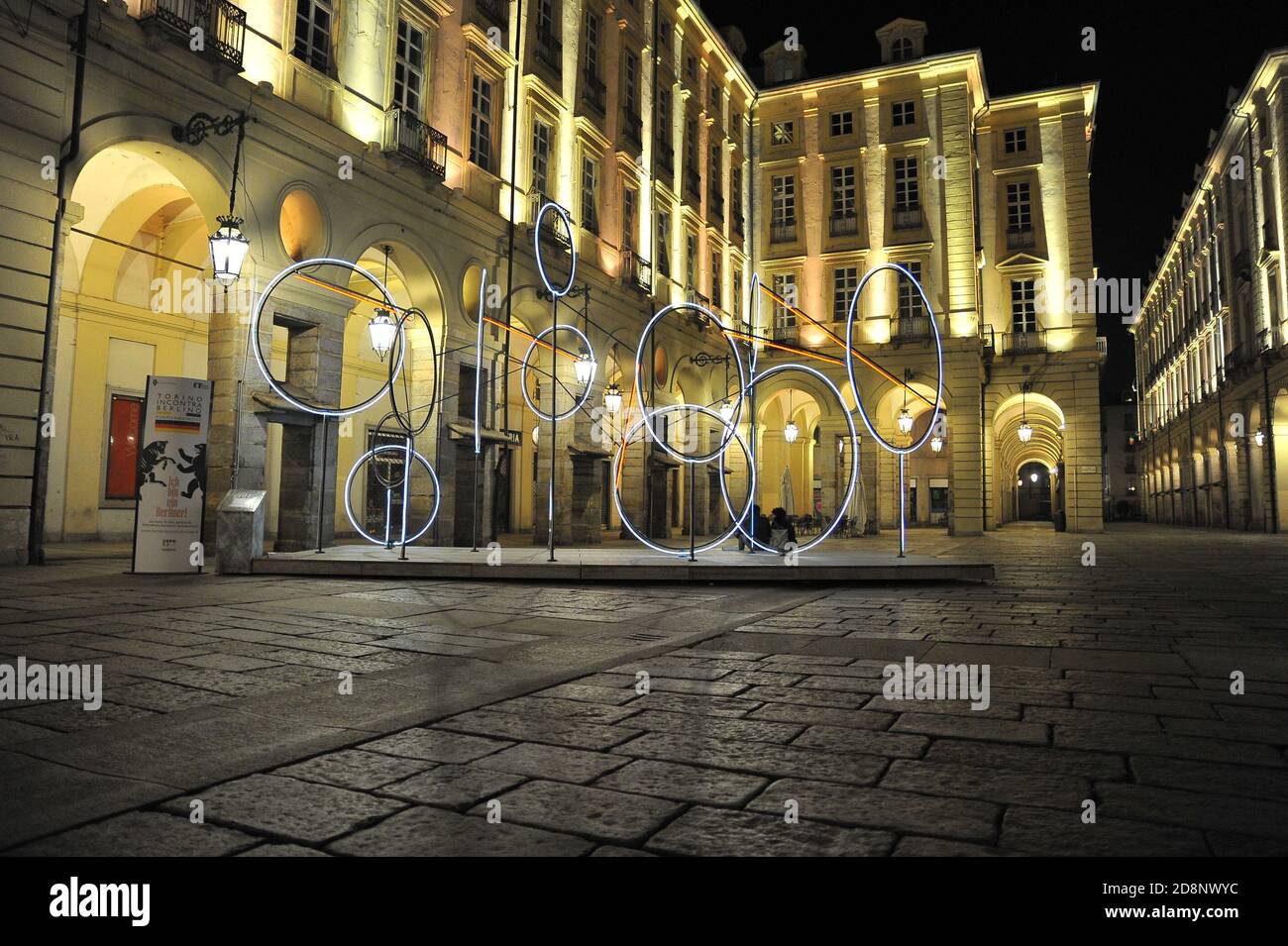 Artistic lights in Turin Stock Photo - Alamy
