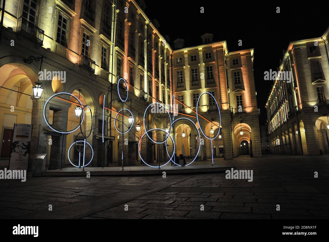 Artistic lights in Turin Stock Photo - Alamy