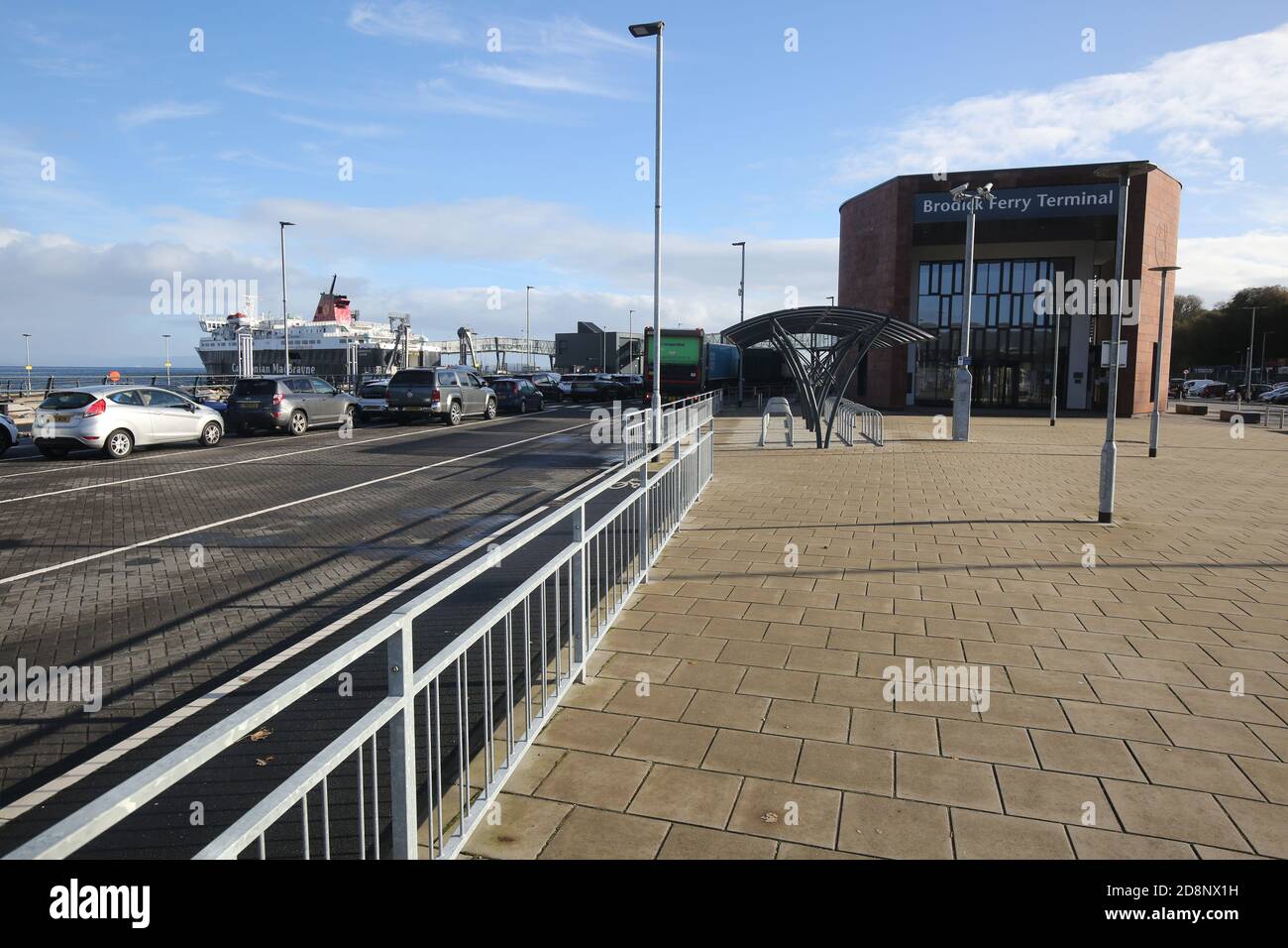 Isle of Arran, Ayrshire, Scotland, UK. Brodick Ferry Terminal Stock ...