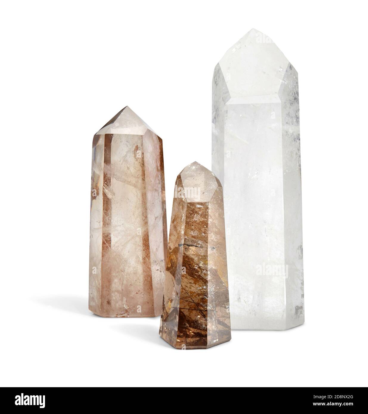 Sculptural products by RabLabs. Three obelisk crystals in different ...