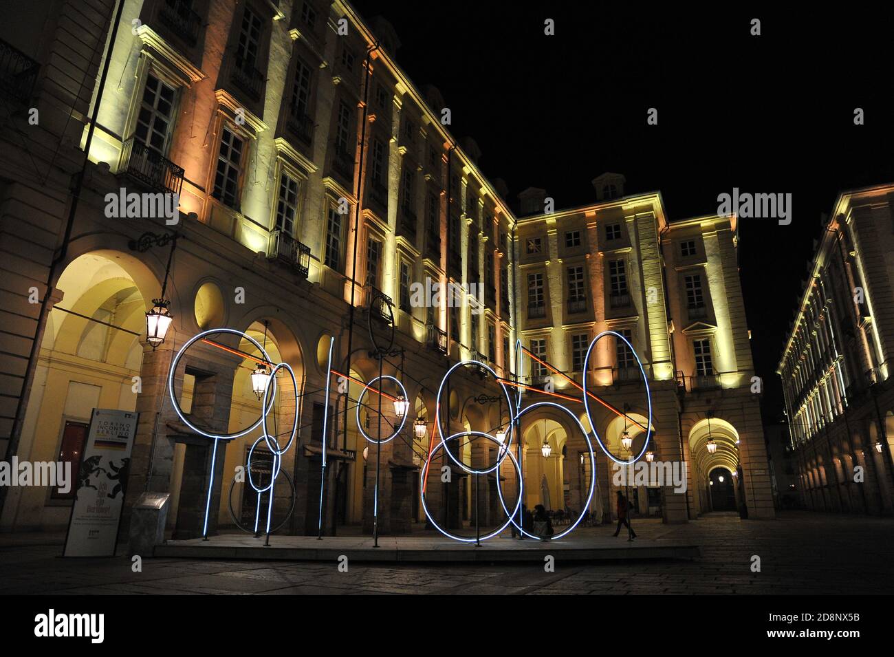 Artistic lights in Turin Stock Photo - Alamy