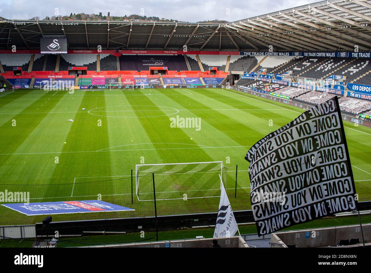 Swansea, UK. 31st Oct, 2020. A General View of the Liberty Stadium ...