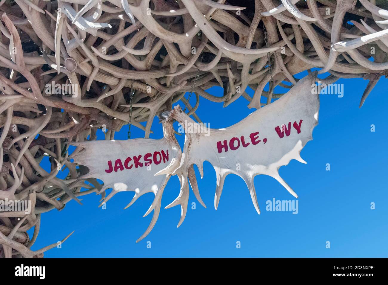 Antler arch jackson town square hi-res stock photography and images - Alamy