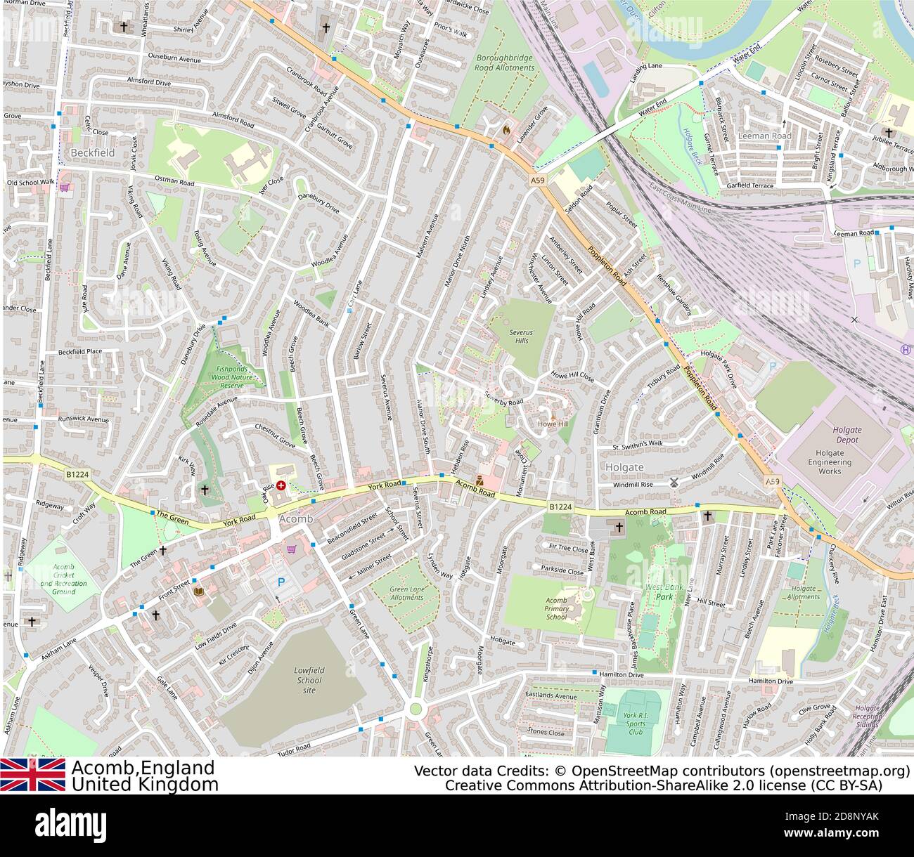 Map of hartlepool Stock Vector Images - Alamy