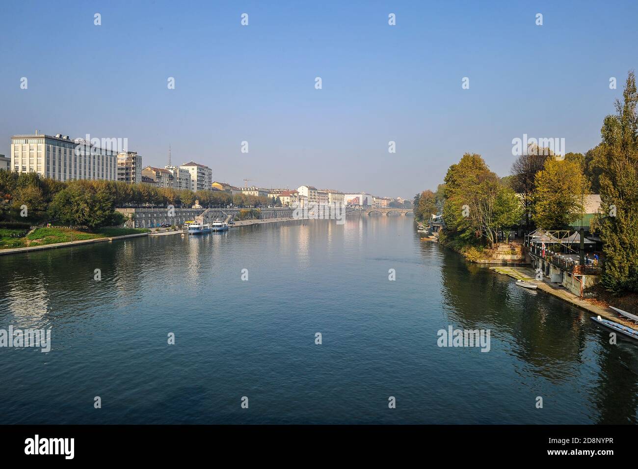 Calm water of river Po Stock Photo - Alamy