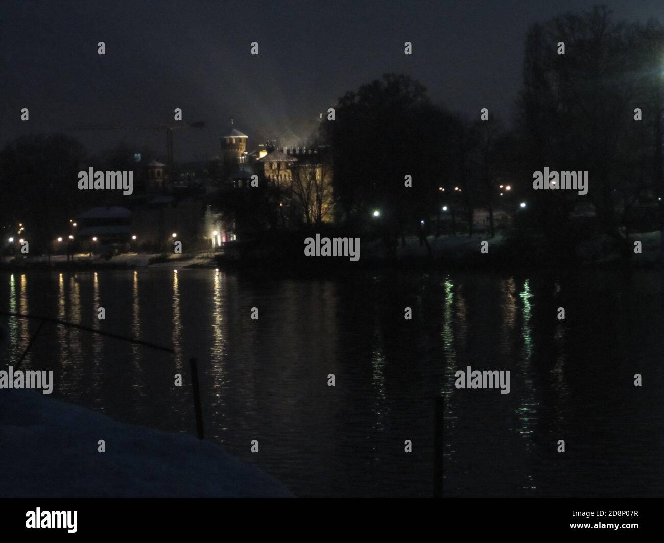 View of Turin at night Stock Photo - Alamy