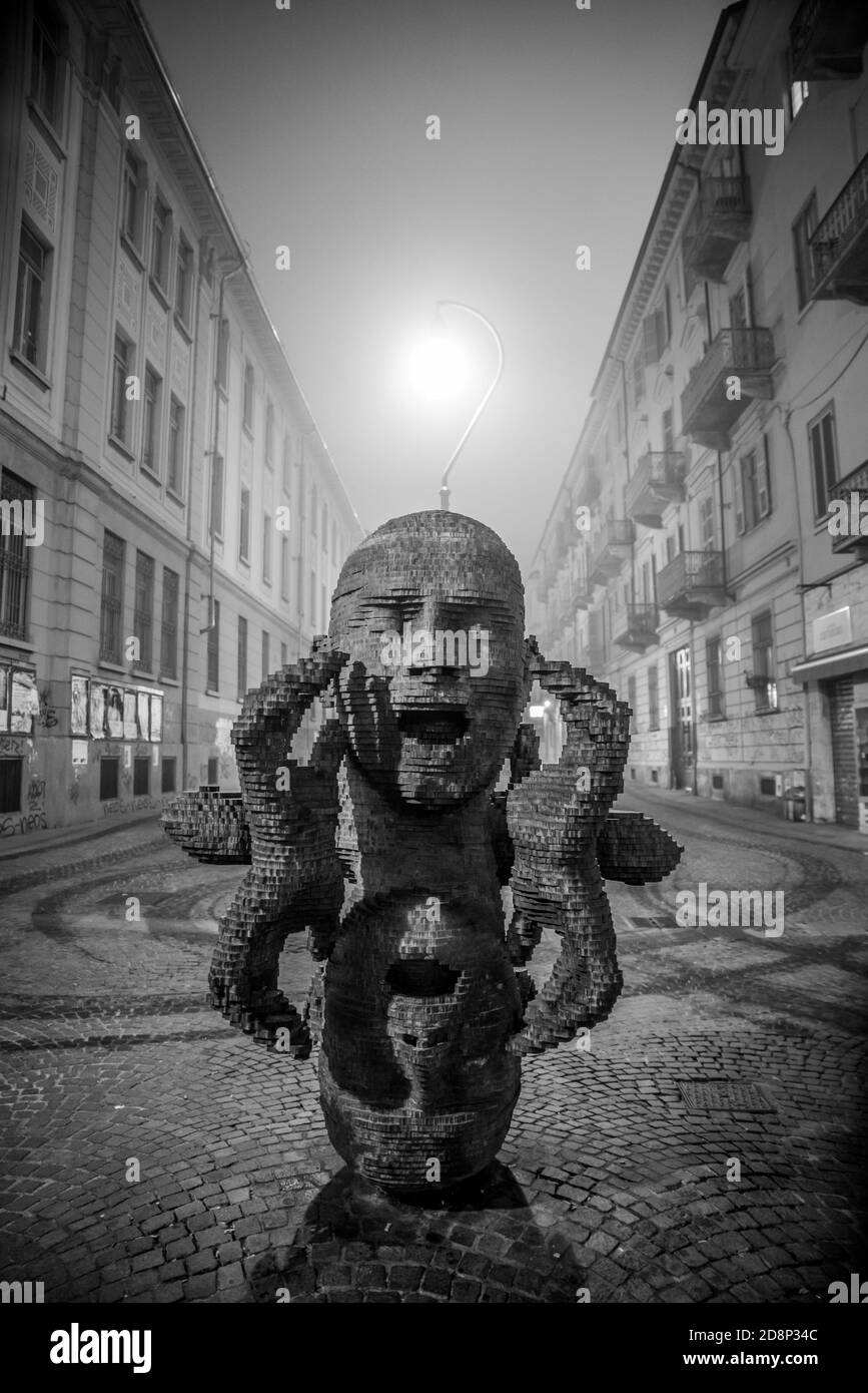 Eco, the sculpture of Marc Didou Stock Photo - Alamy