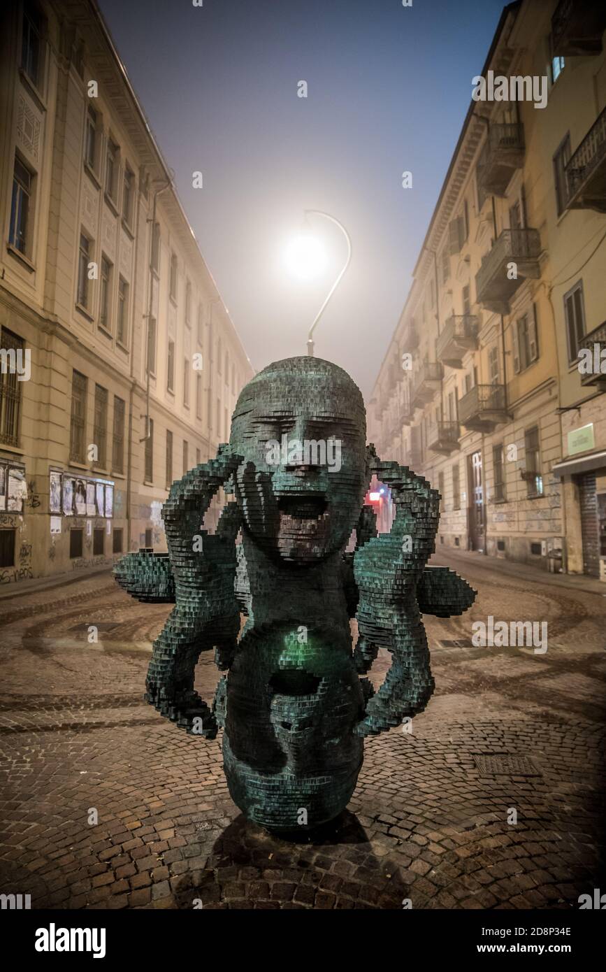 Eco, the sculpture of Marc Didou Stock Photo - Alamy