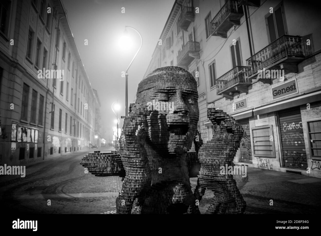 Eco, the sculpture of Marc Didou Stock Photo - Alamy