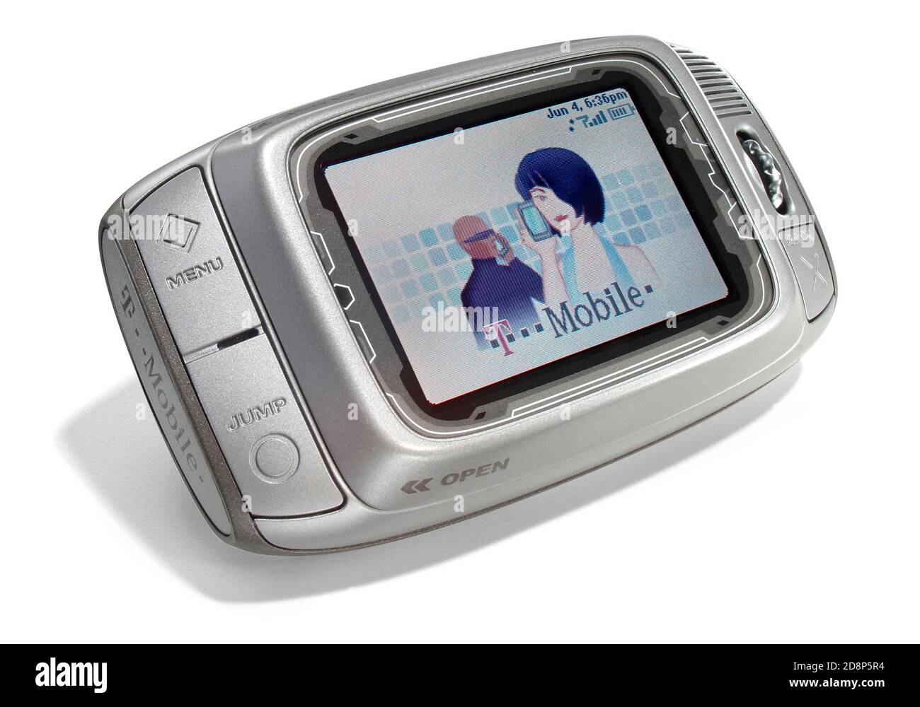 sidekick handset by t-mobile photographed on a white background Stock ...