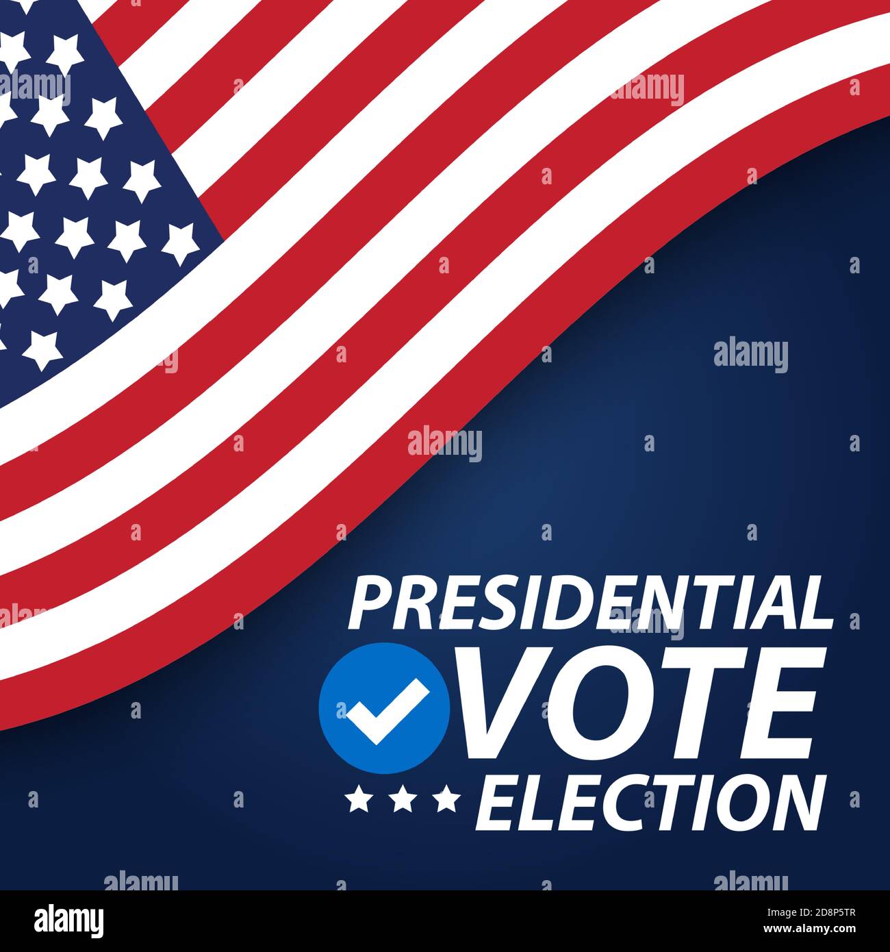United States of America Presidential Election Background. Vector ...