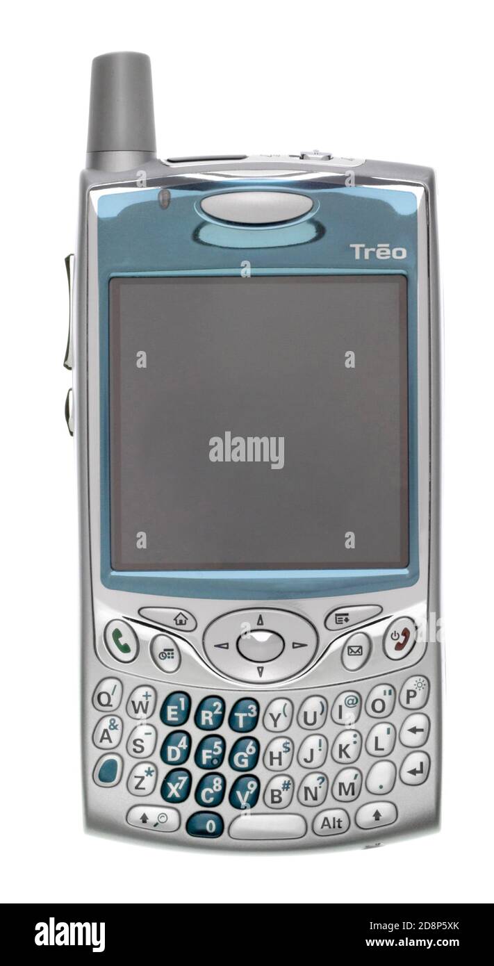 treo 650 smartphone by palm photographed on a white background Stock ...