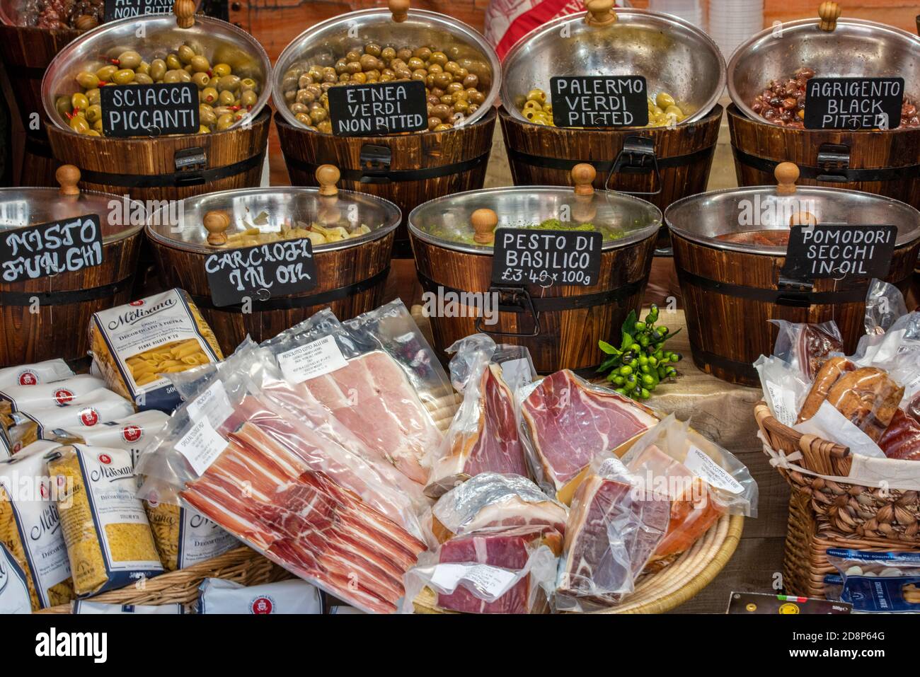 Mediterranean Foods On Display High Resolution Stock Photography and ...