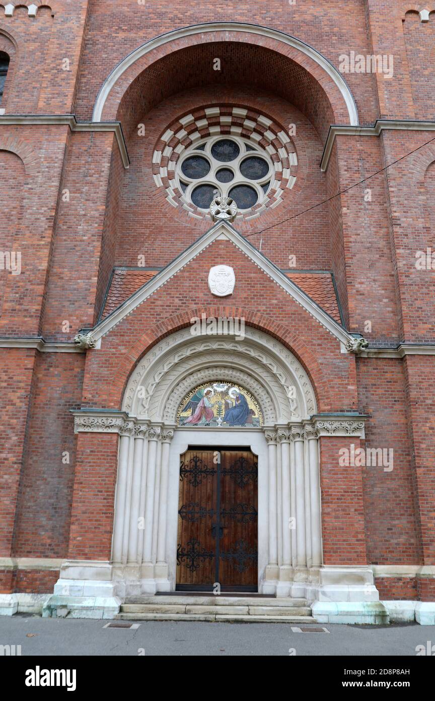 Basilica to Our Mother of Mercy which is a Franciscan Church in Maribor ...