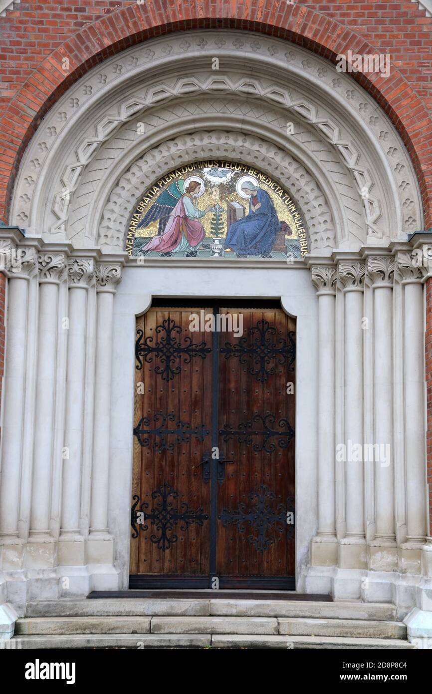 Basilica to Our Mother of Mercy which is a Franciscan Church in Maribor ...