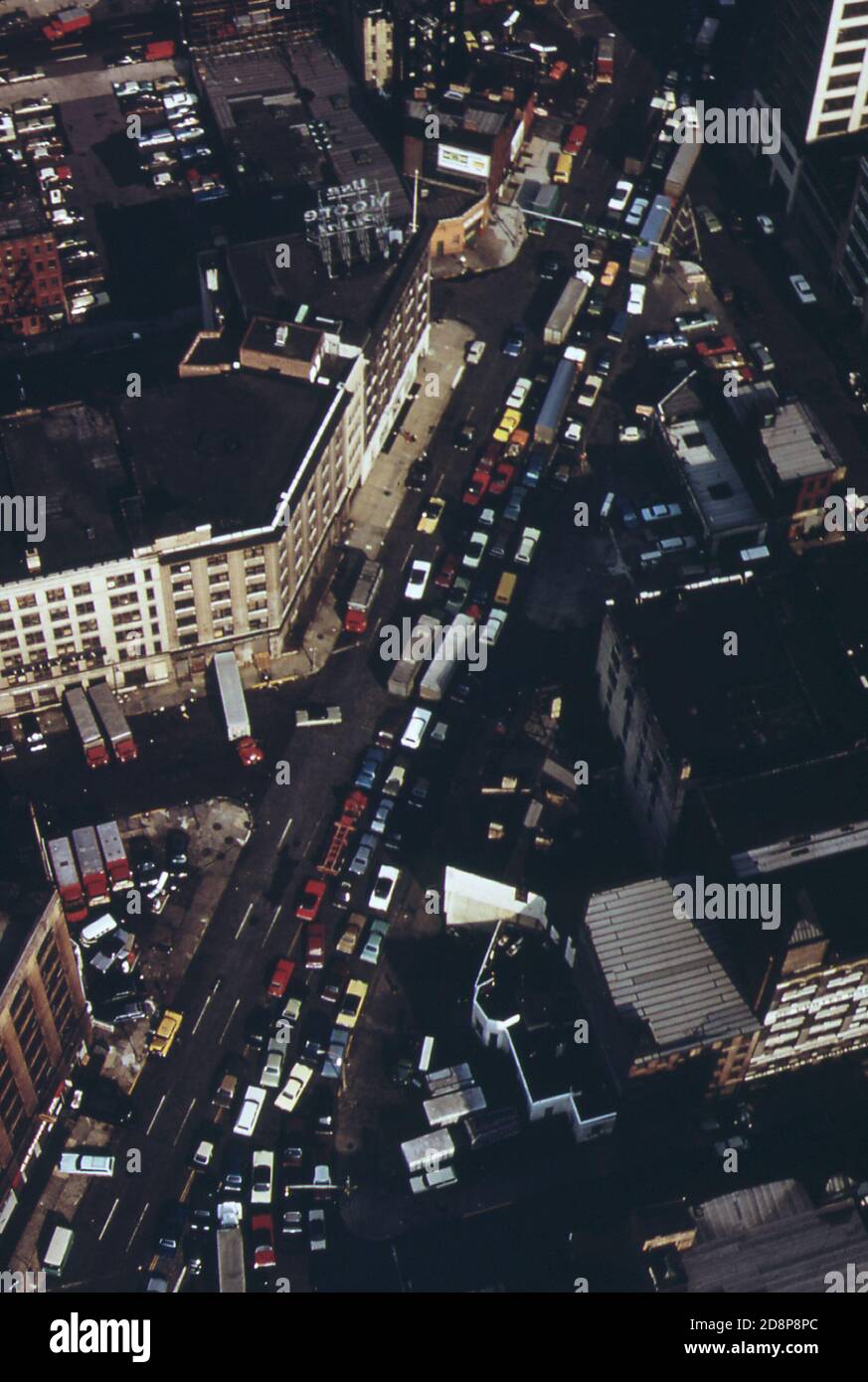 Traffic leading into Holland Tunnel ca. 1973 Stock Photo - Alamy