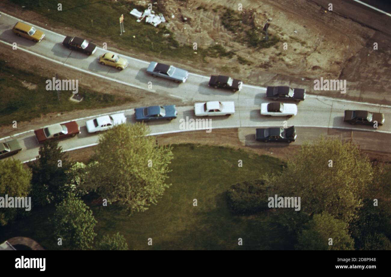 Traffic jam highway 1970s hi-res stock photography and images - Alamy