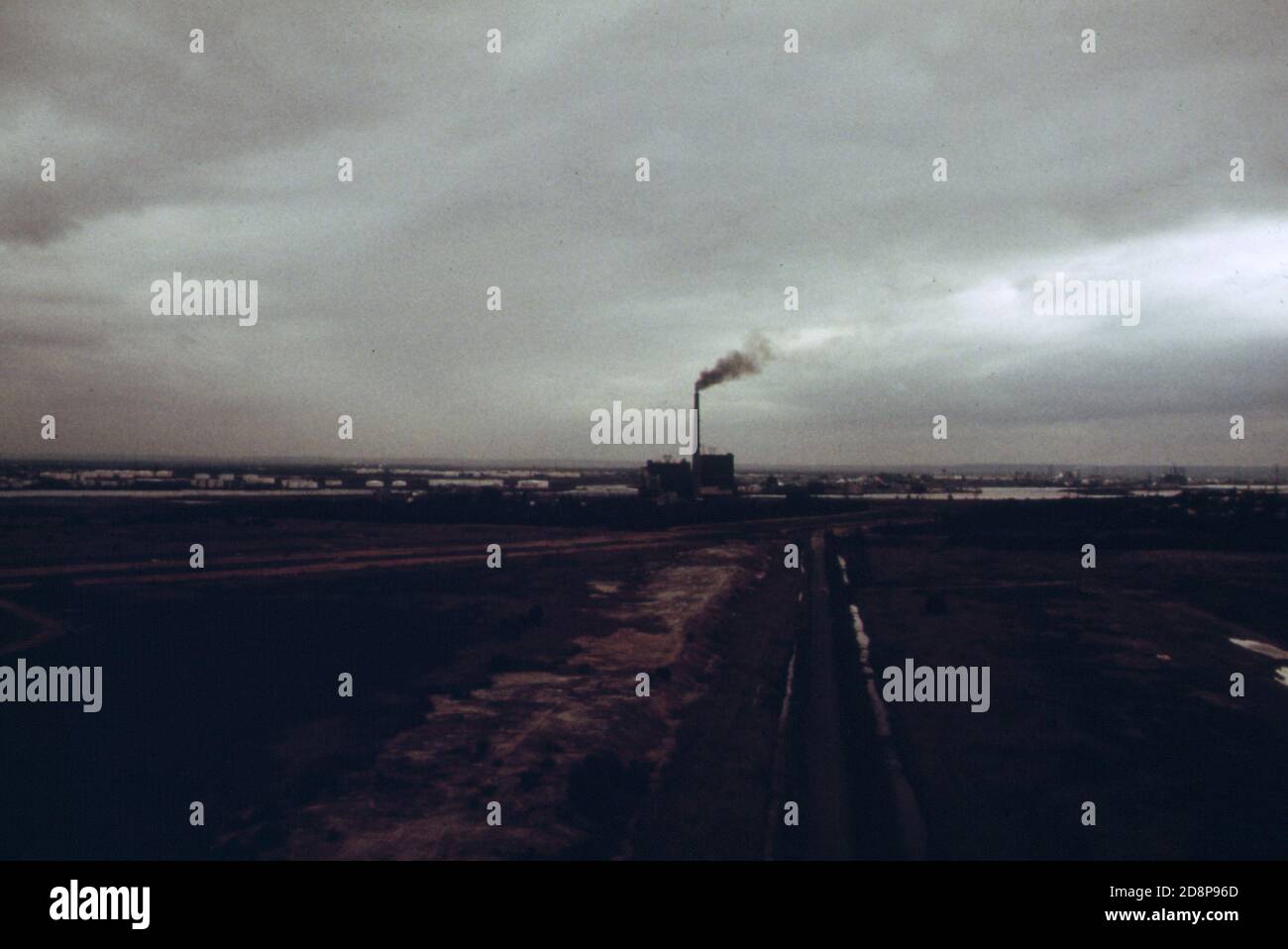 Fresh Kills landfill area on Staten Island. Solid waste covers all ...