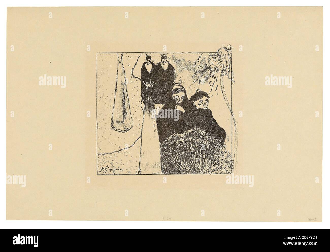 Zincograph in black on ivory wove paper (an imitation ; Japanese vellum ...