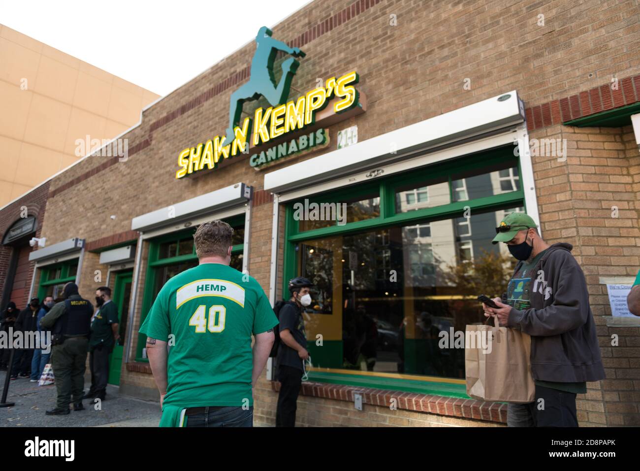 Seattle, USA. 30th Oct, 2020. Midday the grand opening of the Shawn ...