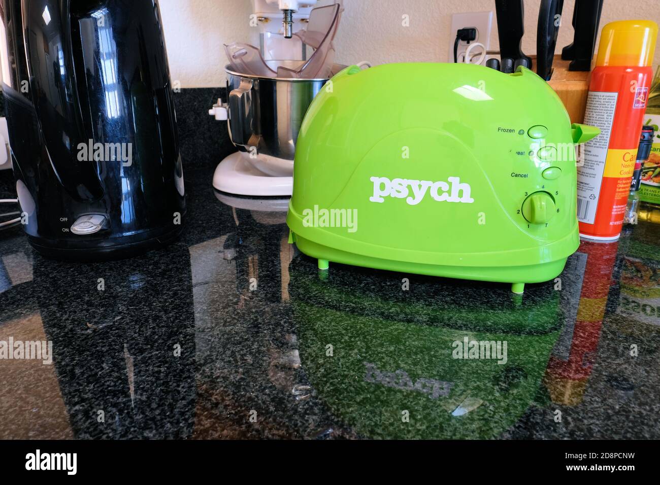 An official Psych television show toaster on a kitchen counter ...