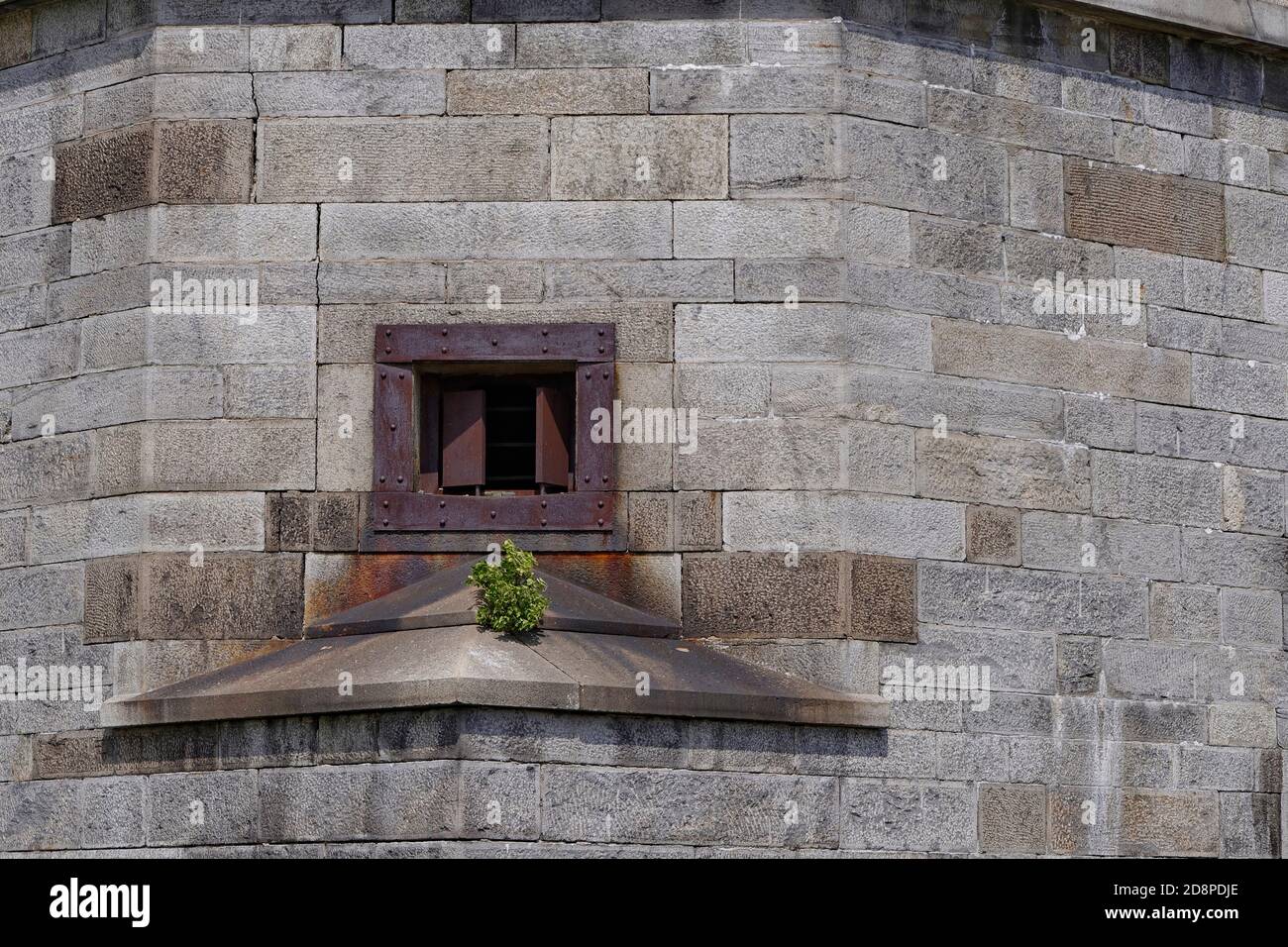 Gun shutters in Fort Delaware, Pea Patch Island, DE Stock Photo - Alamy