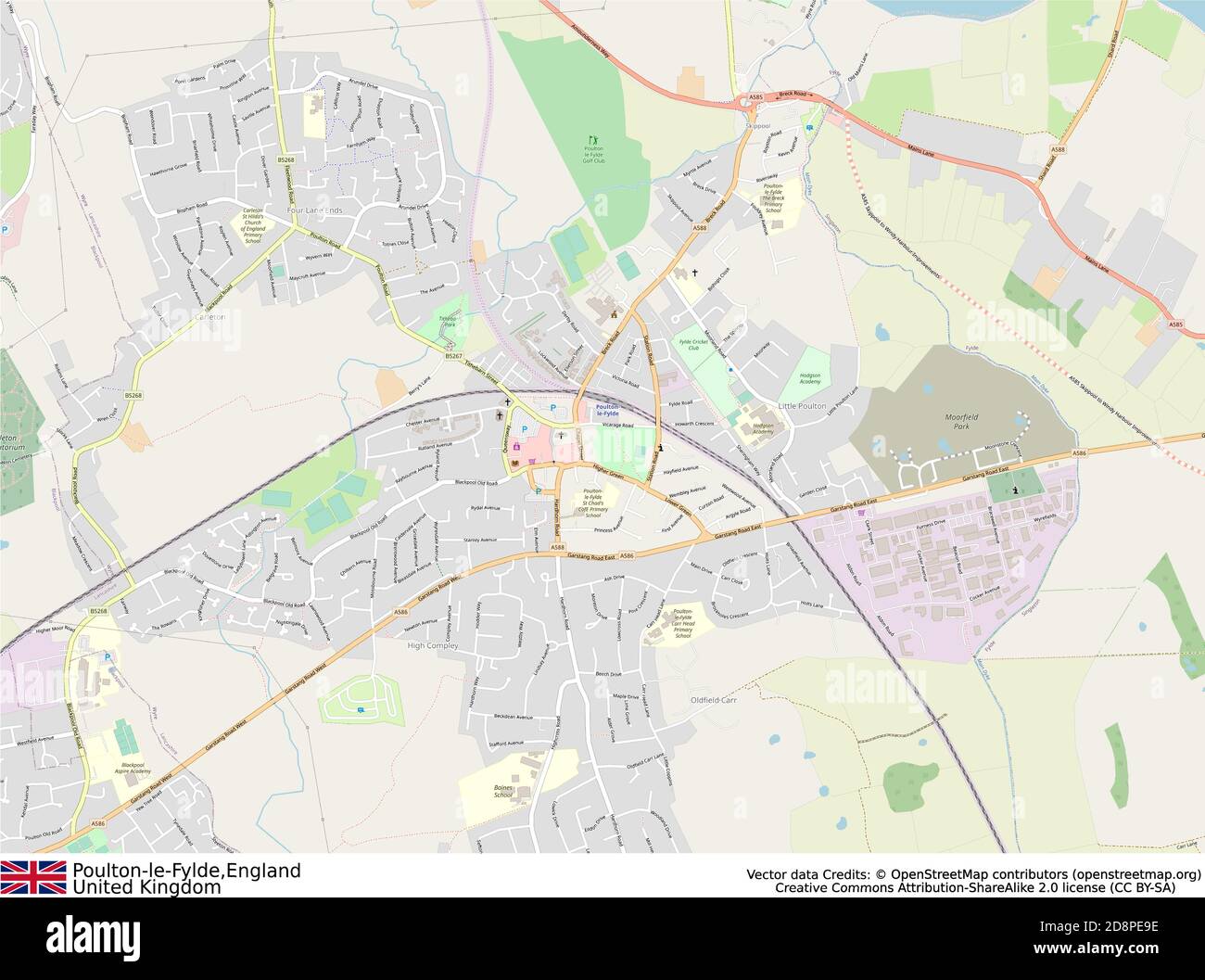 Map Of Fleetwood High Resolution Stock Photography and Images - Alamy