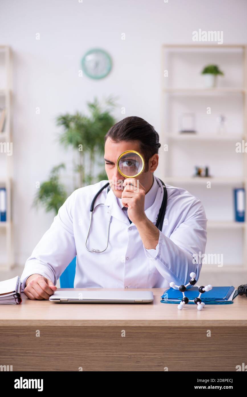 Male student doctor in education concept Stock Photo - Alamy