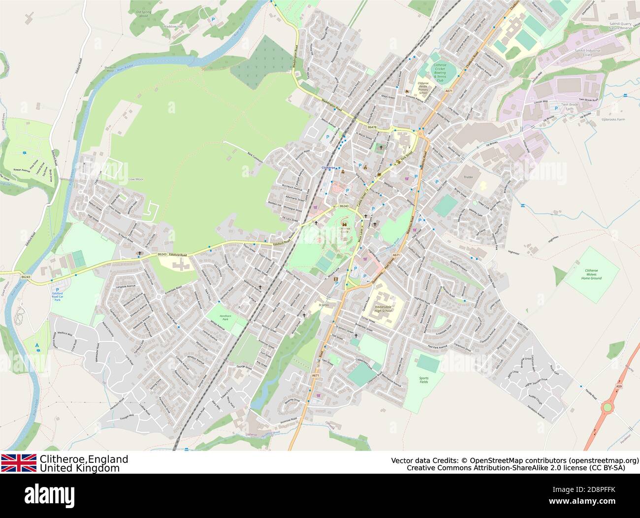 Map Of Fleetwood High Resolution Stock Photography and Images - Alamy
